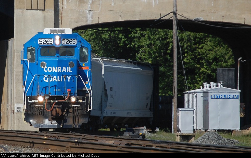 NS 5265 still wears her CR Quality colors as she heads an eastbound local